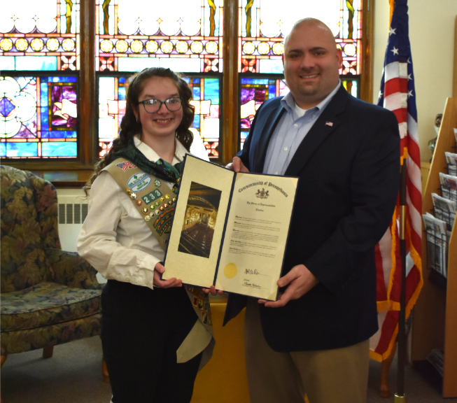 JS teen first to receive Gold Star Award for area Girl Scout Troop ...